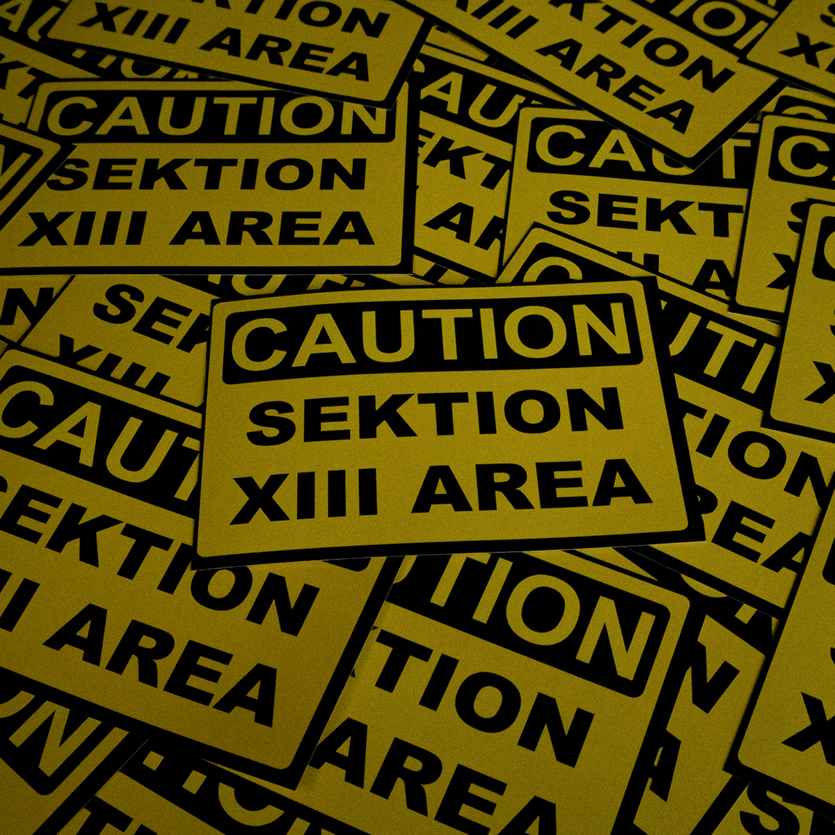 Sektion XIII — Caution stickers