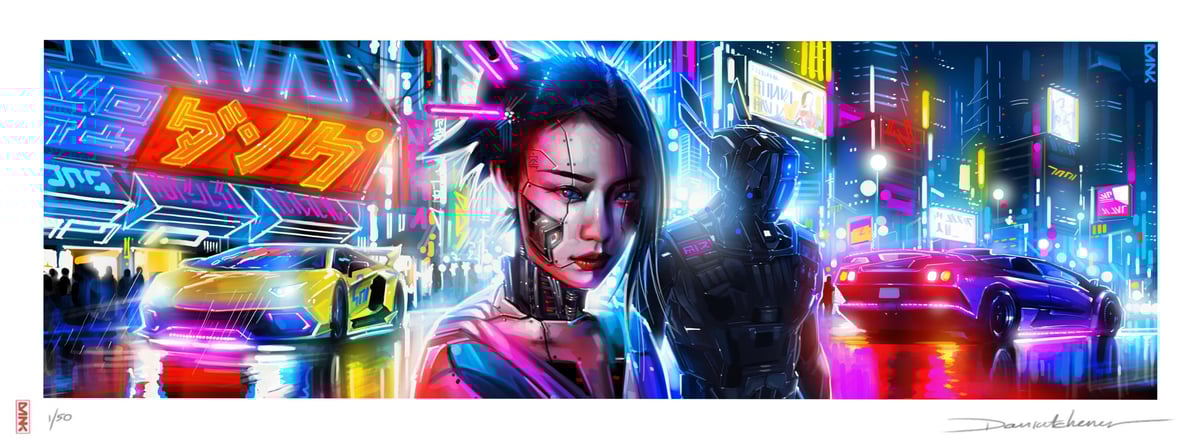 Dan Kitchener — 'Tokyo Midnight Racers' - Limited edition print