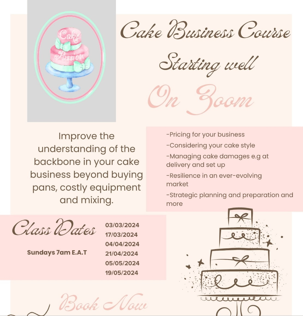 Cake Course- Starting well | Cakepassion