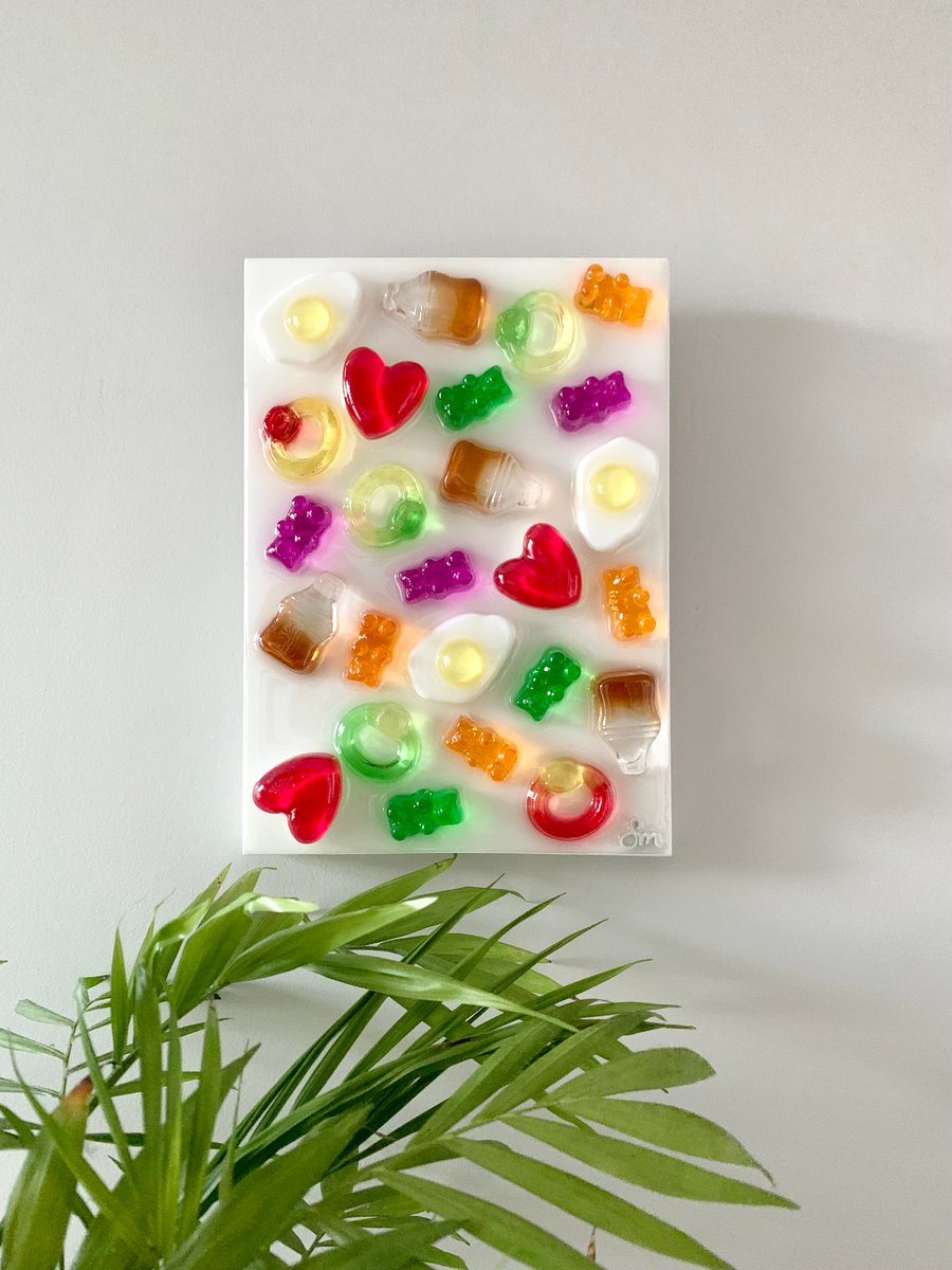 Gummy bear mixed sweets - wall décor | Shamaine Murphy