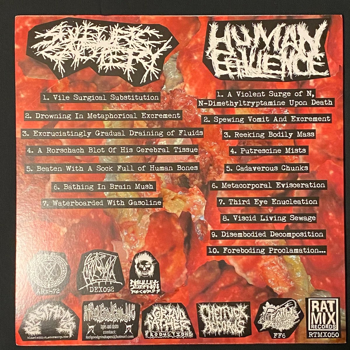 Sulfuric Cautery / Human Effluence - Split 12" | malokul