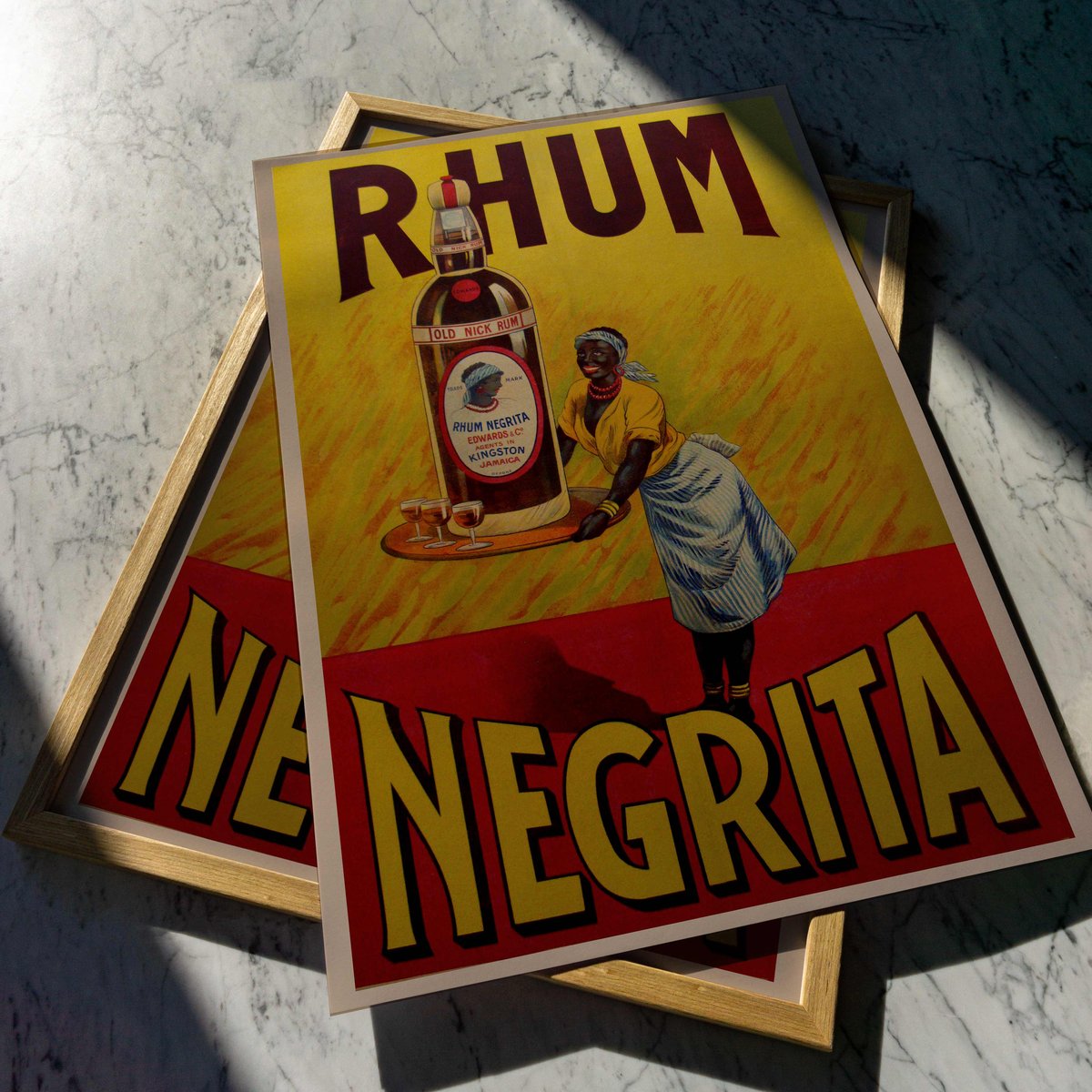 Rhum Negrita | Dorfi - 1910 | Drink Poster | Vintage Poster | Vintage ...