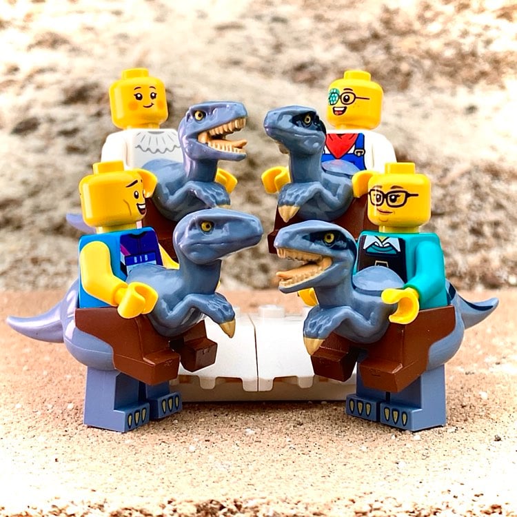 RAPTOR - Sand Blue - Dino Rider | Crazy Bricks
