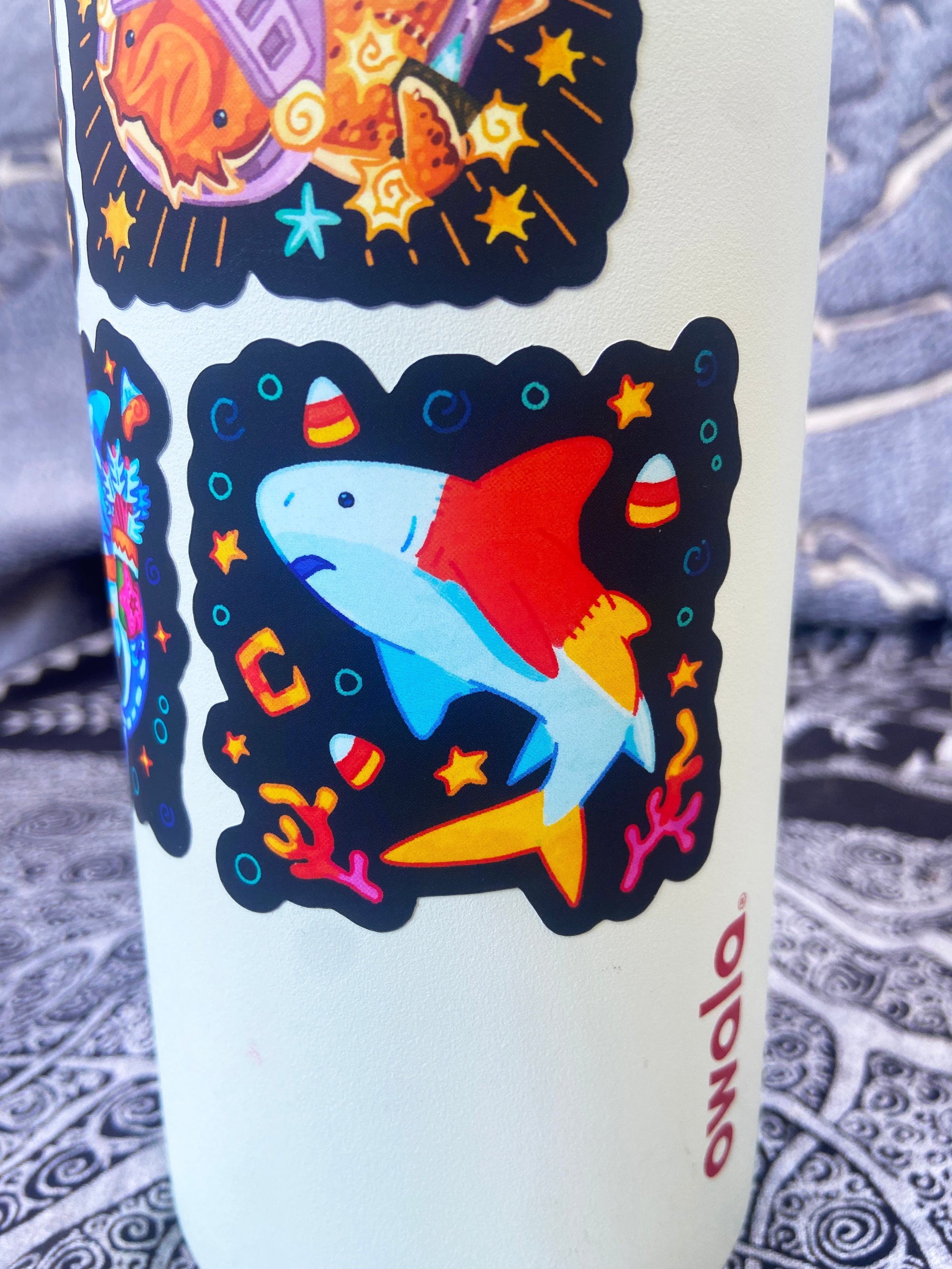 Candy Corn Shark Sticker | catnoli