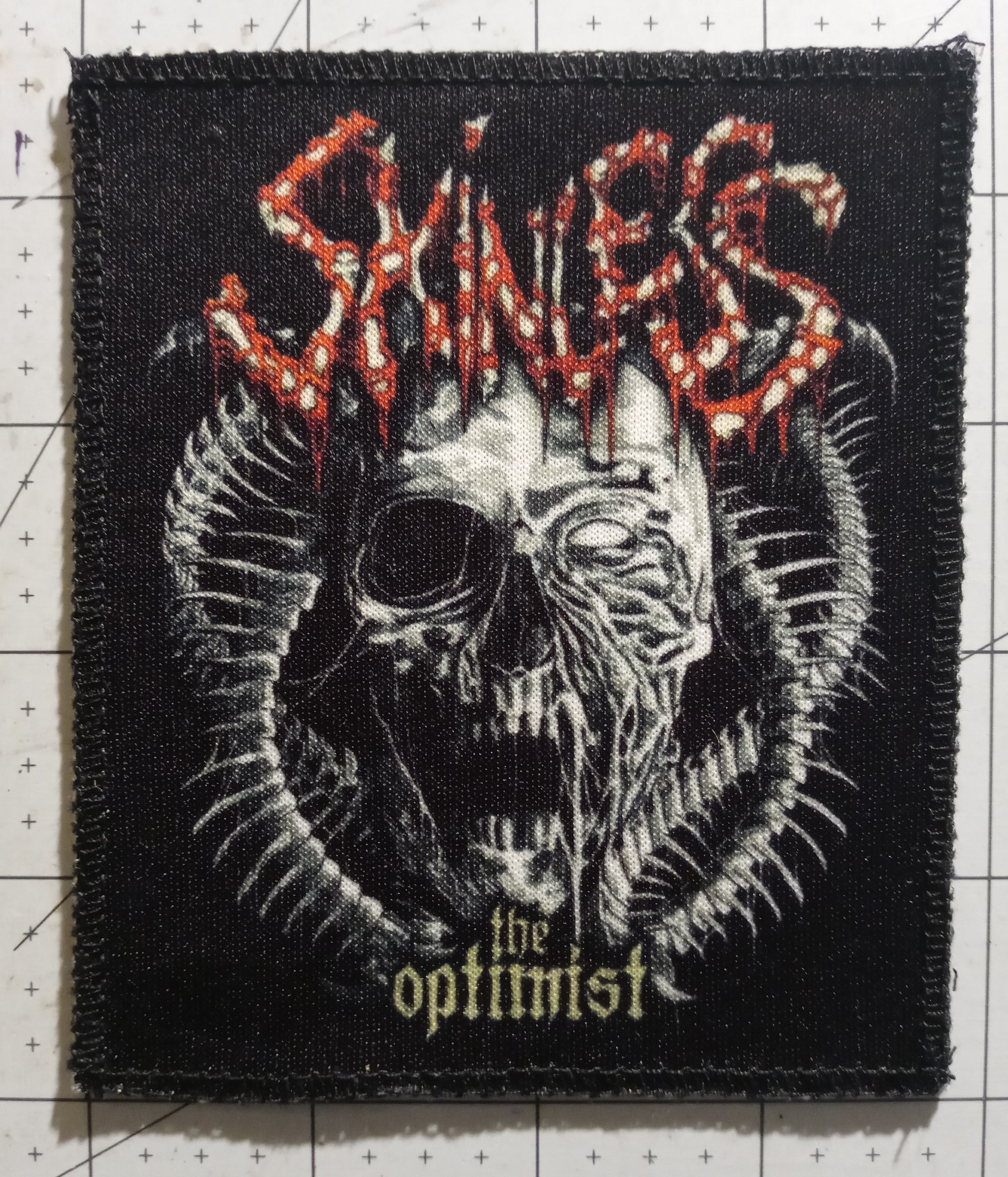 Skinless - the optimist (band) patch | Murder Machine Clothing