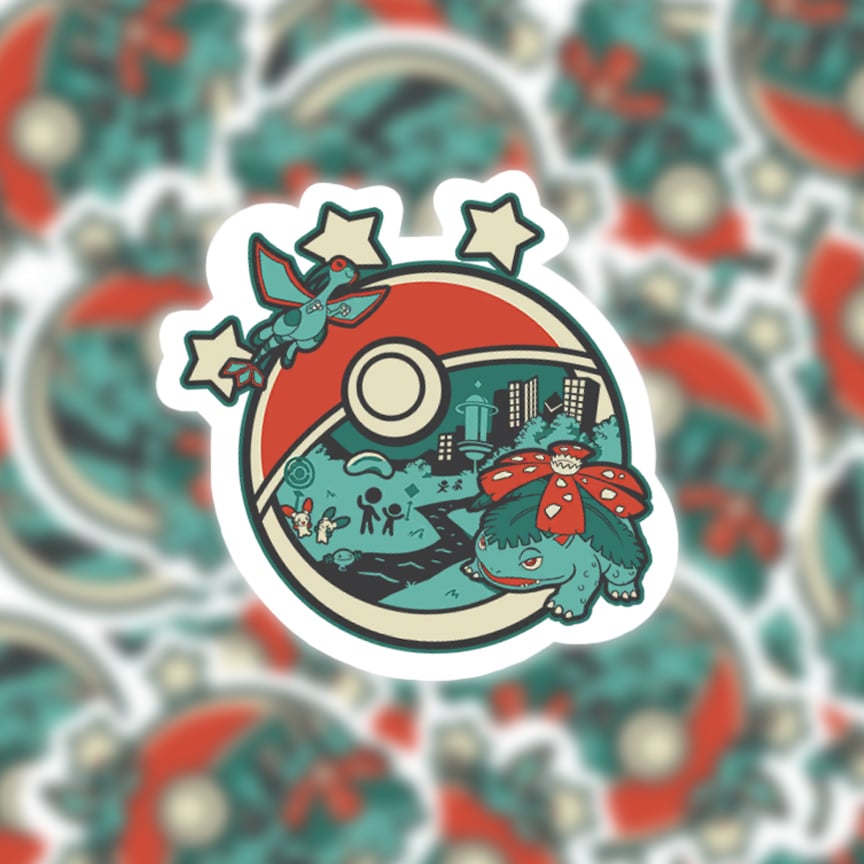 #03 Pokemon Go Sticker 2-pack | Onyx Comyx