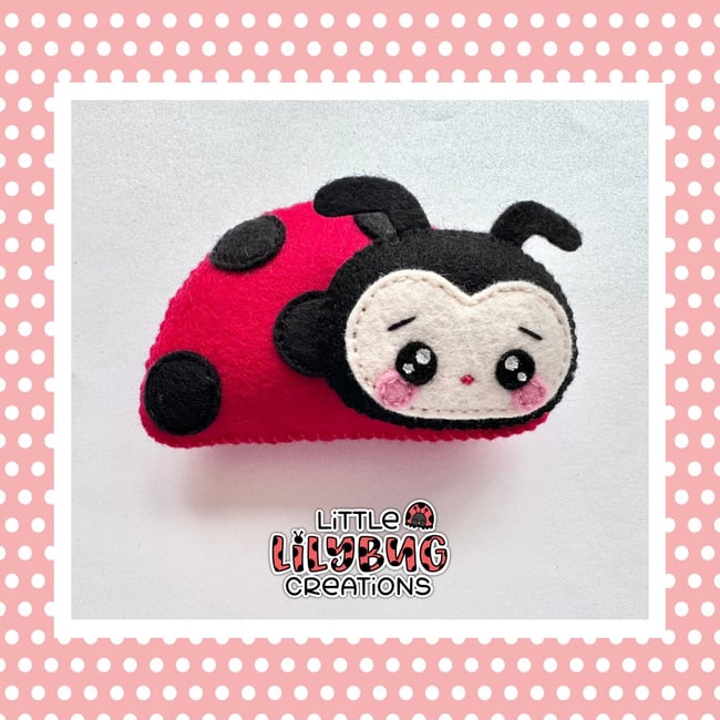 Felt Ladybug PDF PATTERN | Little Lilybug Creations