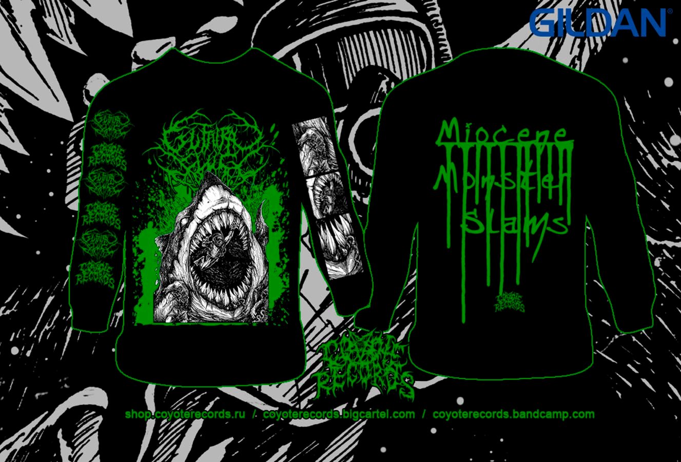 COYOTE RECORDS — GUTTURAL SLUG Miocene Monster Slams Longsleeve