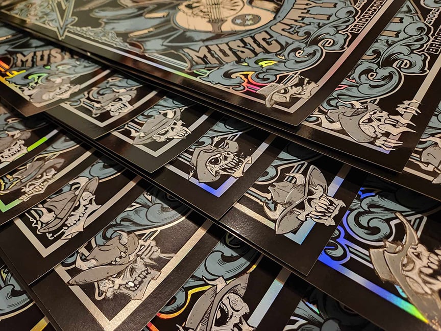 SQUINDO — 5 YEAR ANNIVERSARY NASHVILLE FOIL POSTER