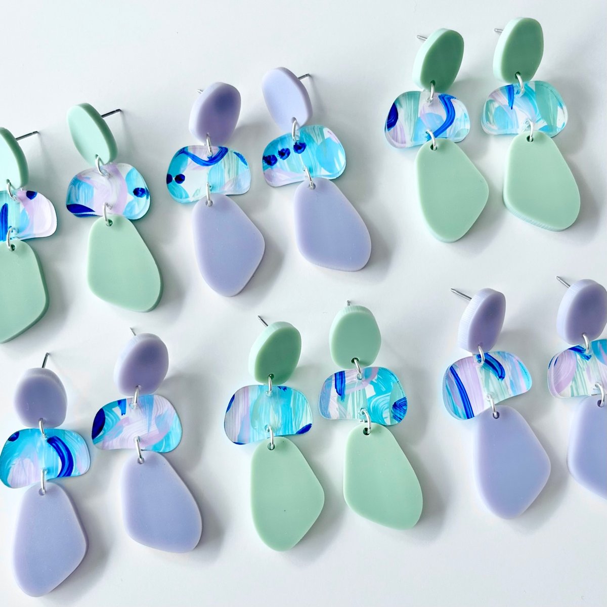 Murphy and Me — Dainty Dancing (hand painted) Dangles