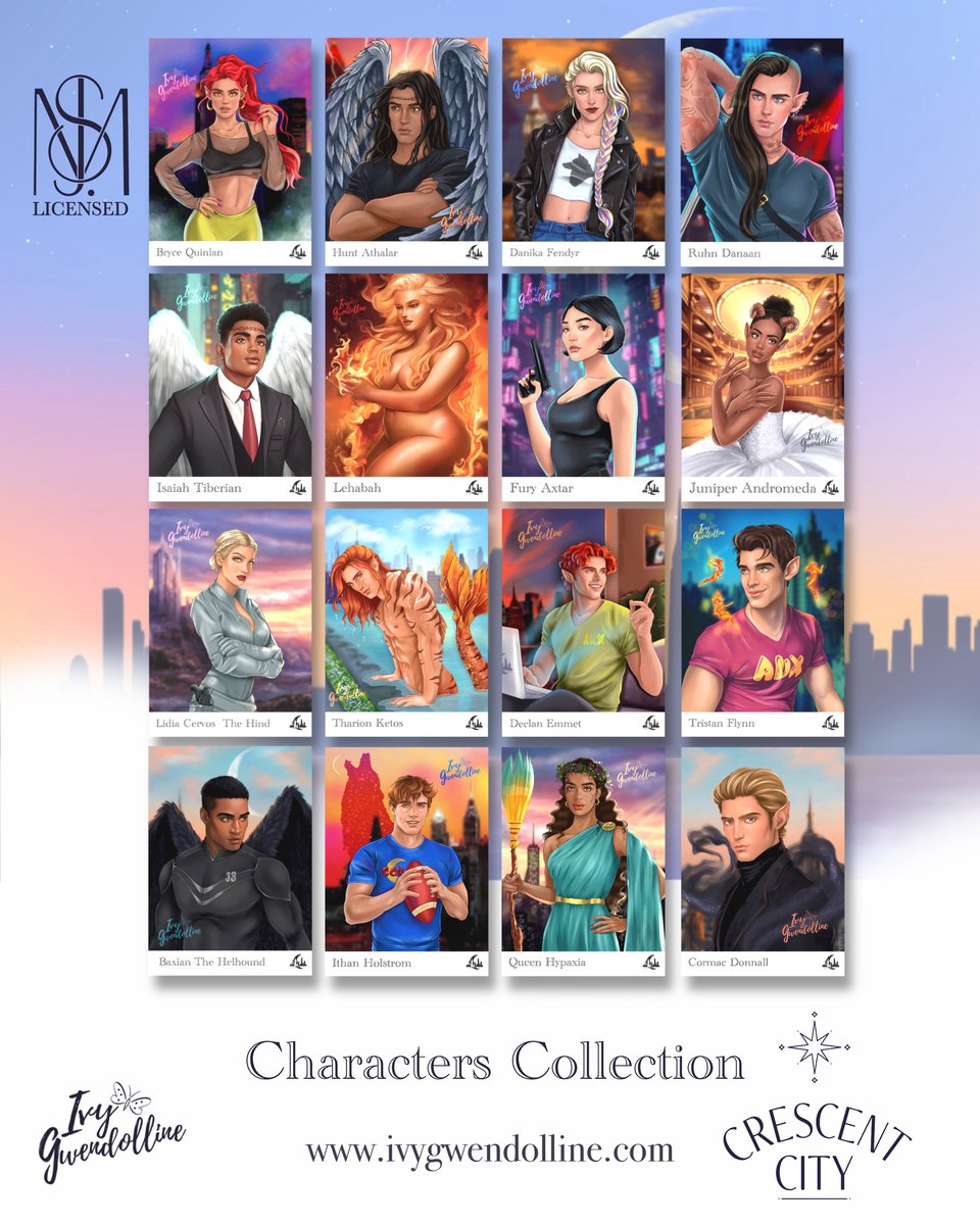 Crescent City Characters- SJM Licensed Prints | Ivy Gwendolline