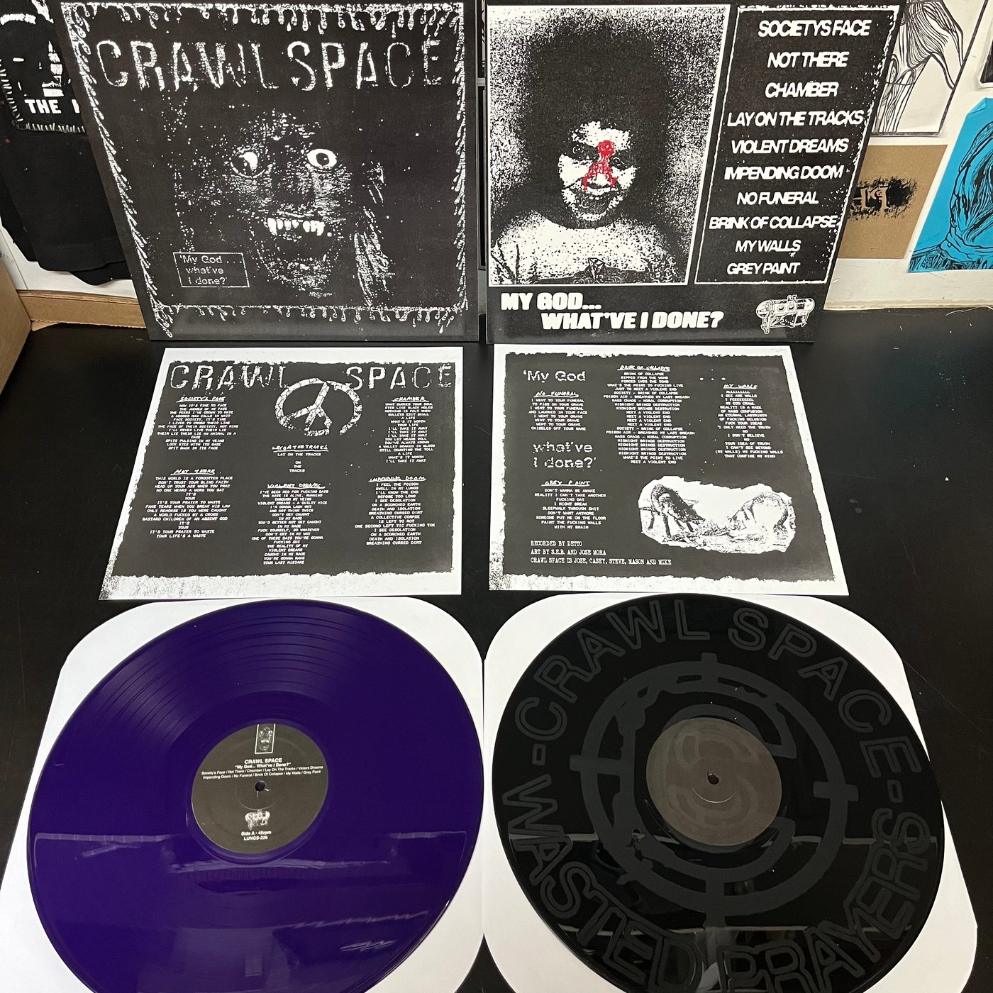 CRAWL SPACE - My God... What've I Done? etched MLP | IRON LUNG RECORDS