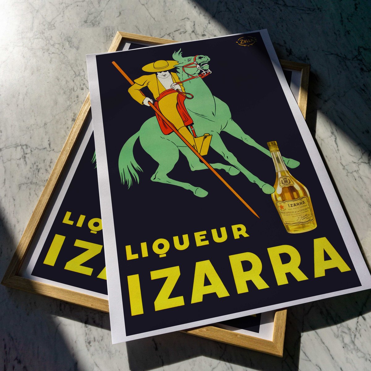 Liqueur Izarra | Zulla - 1908 | Drink Cocktail Poster | Vintage Poster ...