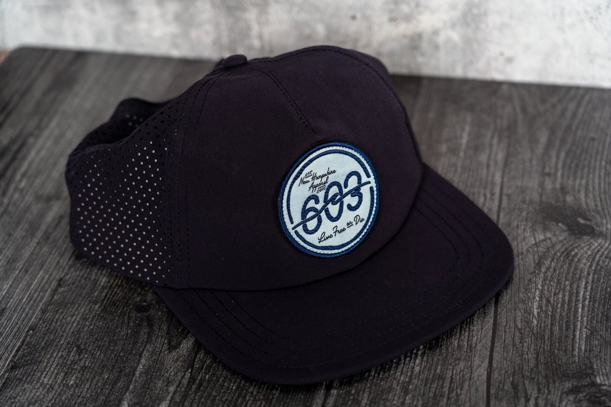603 Wave Logo Hat - Navy | New Hampshire Apparel