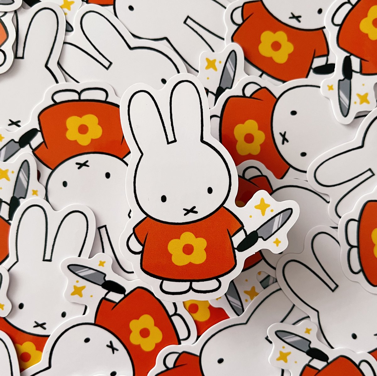 Miffy Vinyl Sticker | Pink Little Clouds