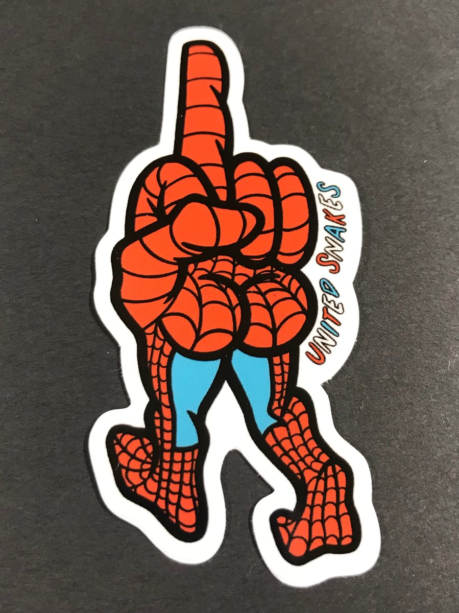 SPIDER FINGER STICKER | United Snakes Press