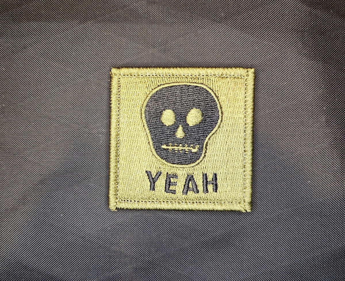 Subdued Yeah Skull Patch | Pine Tree Patches