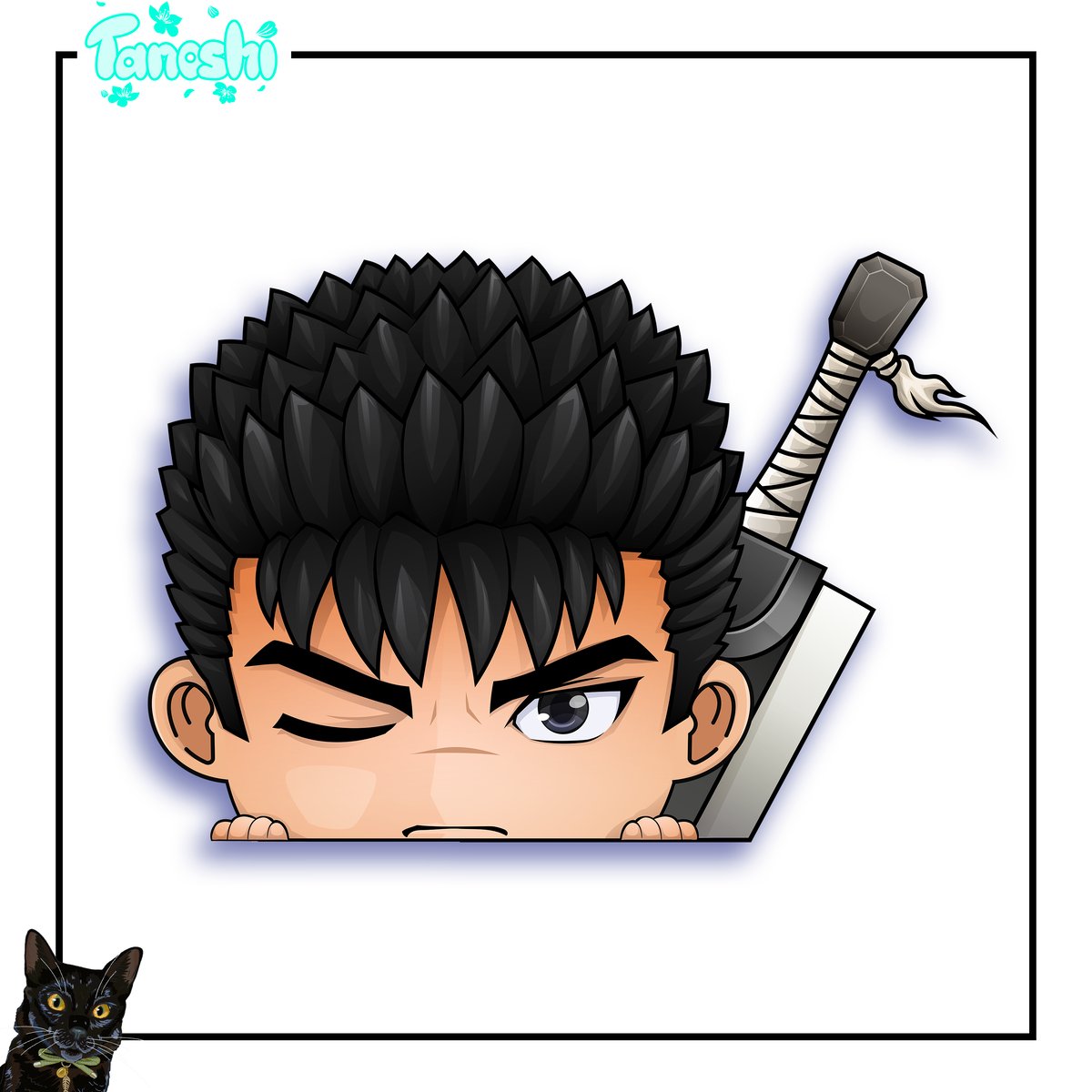 Guts Chibi Peeker | Tanoshi.USA