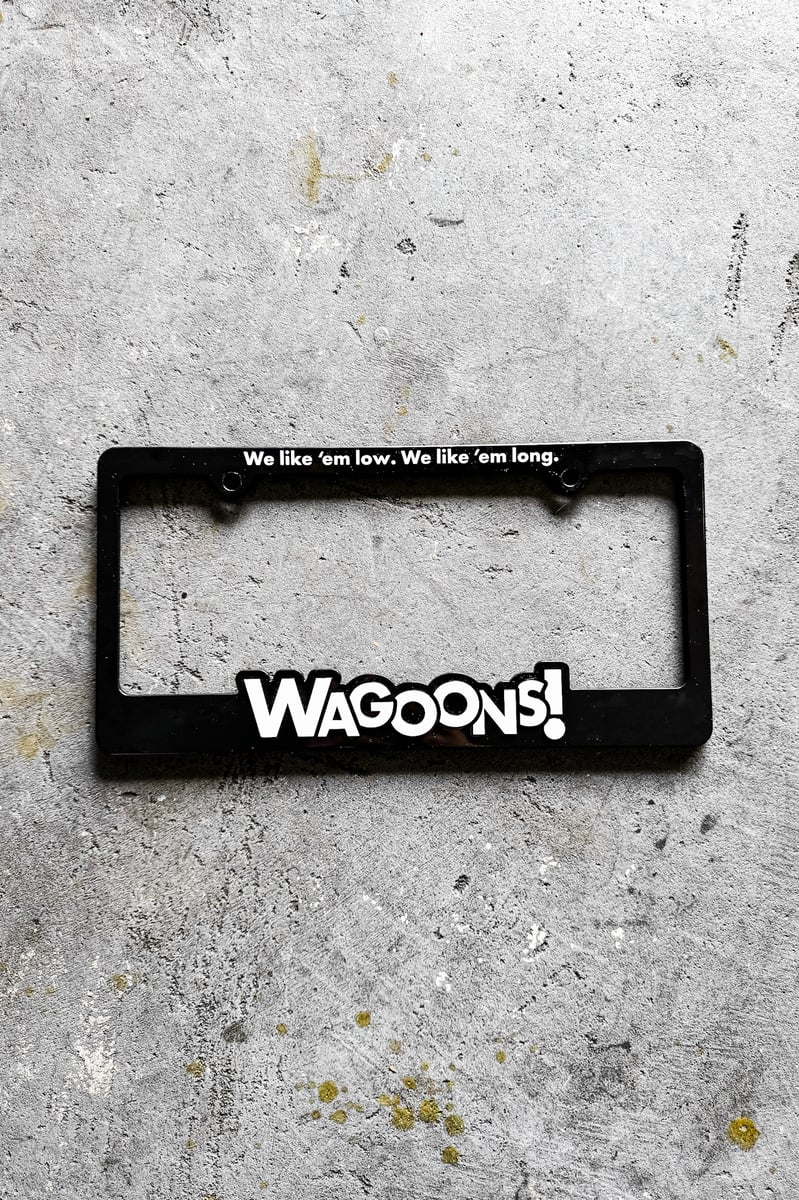 Wagoons Tooned Logo - Plastic Plate Frame | the wagoons