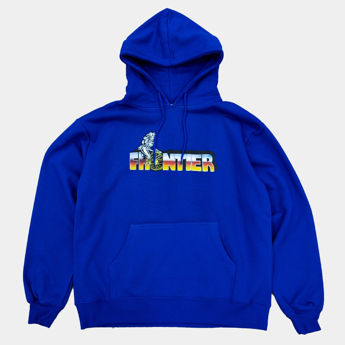 Slab Logo Hoodie Cobalt Blue | Frontier HTX
