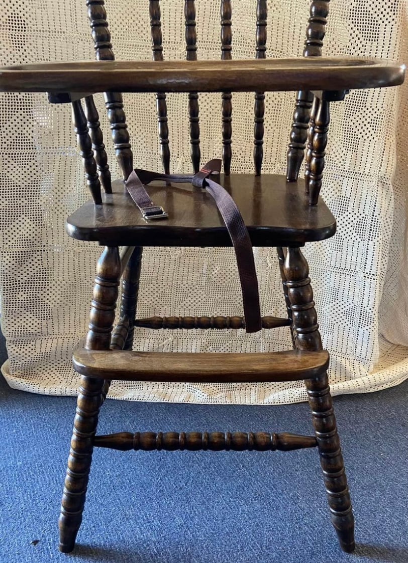 Vintage (1980s) Jenny Lind High Chair - Refinished | WORLD HISTORICS ...