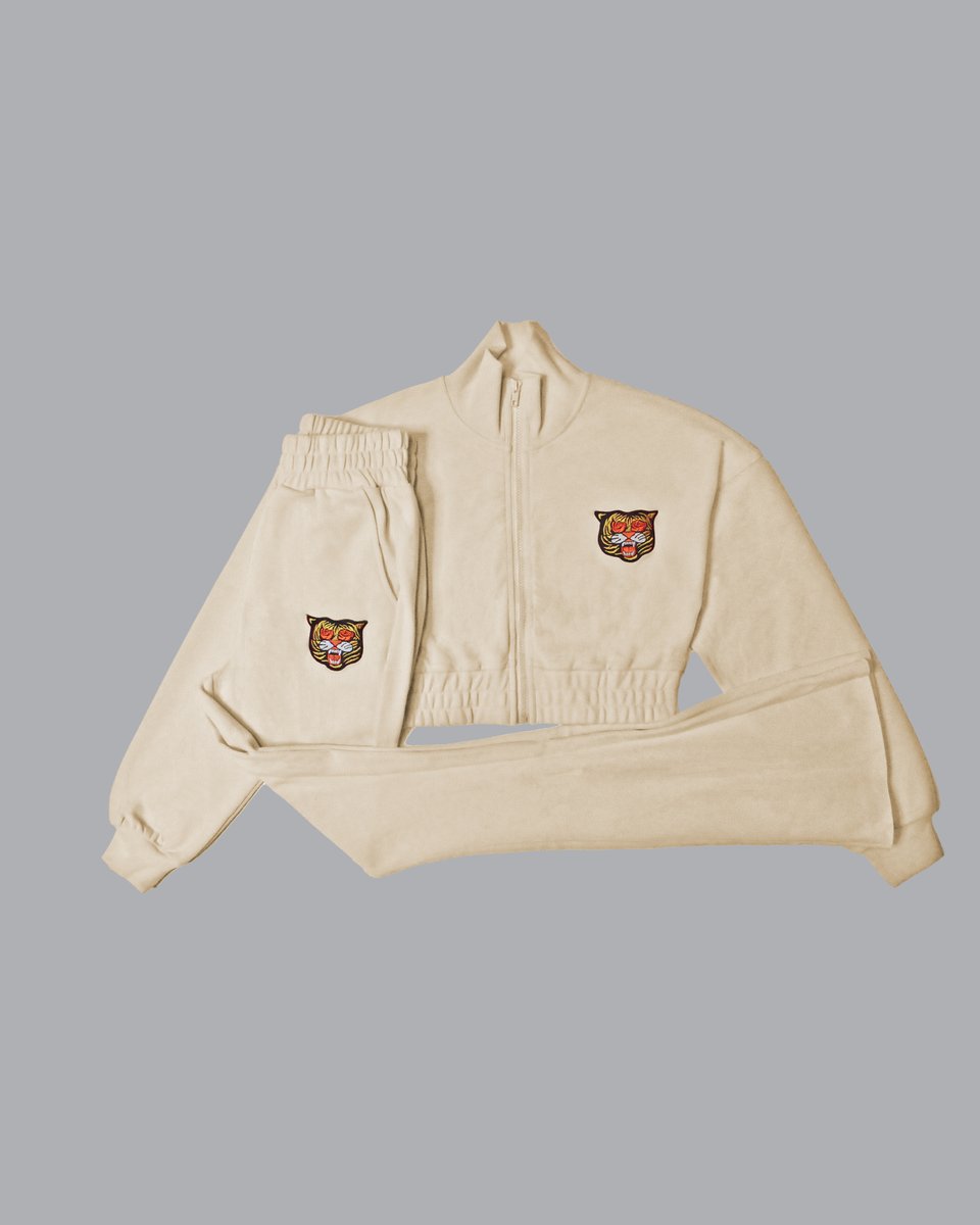 The BLAK Women’s Stacked Tracksuit in Cream | bobbyjiles