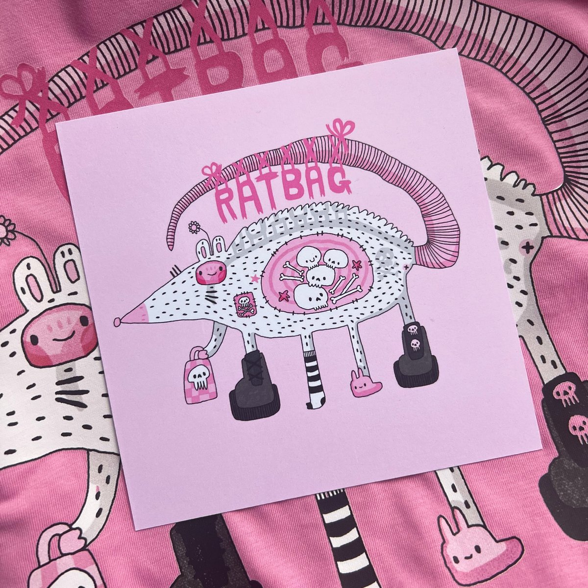 RATBAG Square Print | ʕ •ᴥ•ʔ~Ali the Loaf ♥*♡♥