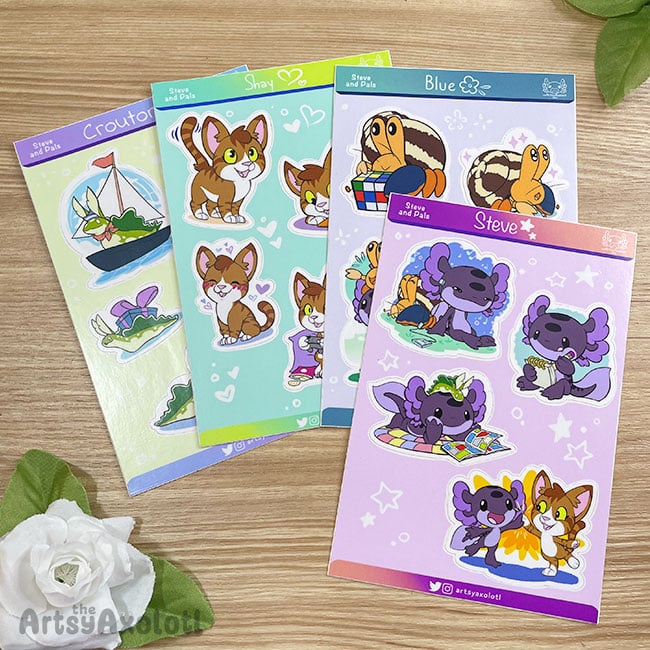 Pal Sticker Sheets | Steve and Pals
