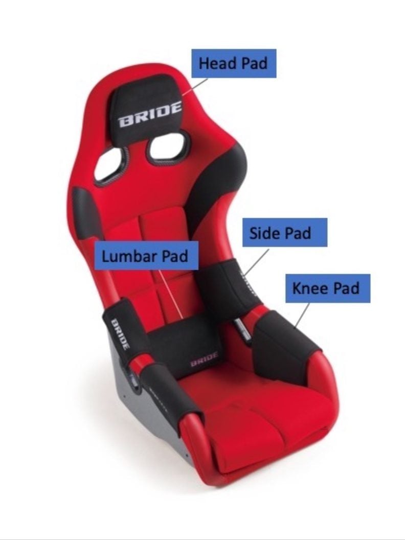 BRIDE Tuning Pads for Full Bucket Seats | Kamefightclub
