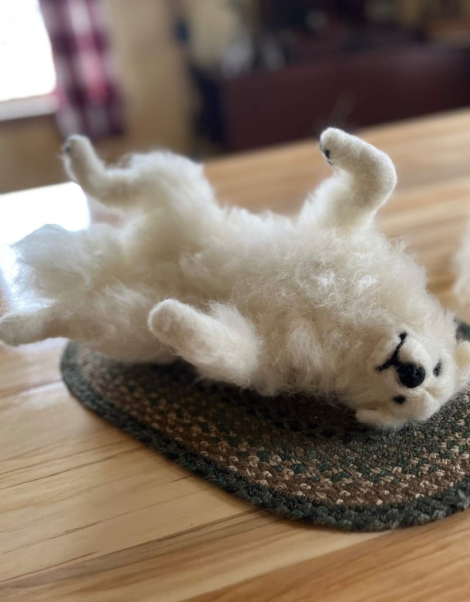 12"Relaxed sleeping Pyrenees | Heart of Heaven Farm and Gifts