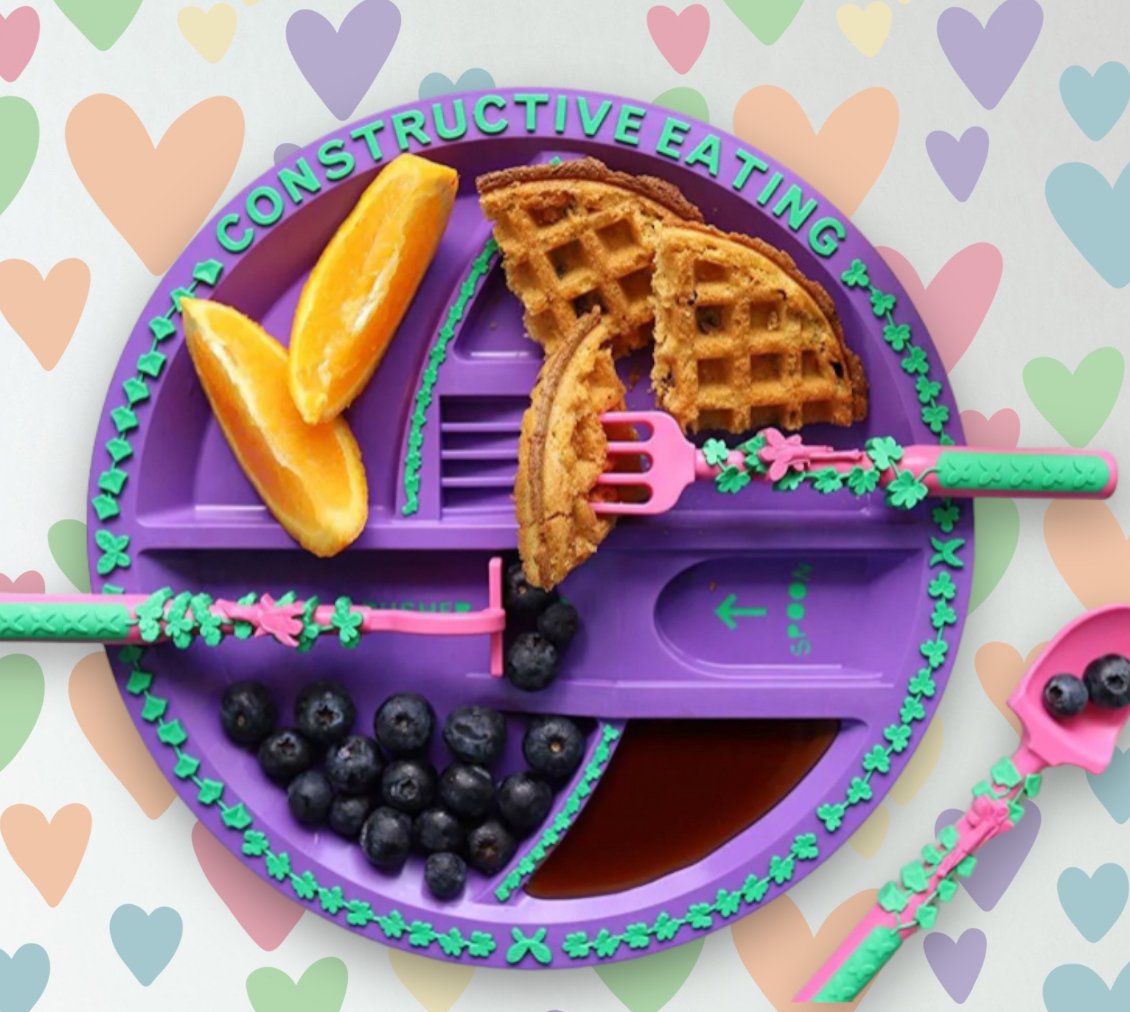 Constructive Eating Plate Fairies RRP30 | LUNCHBOX 4 REAL