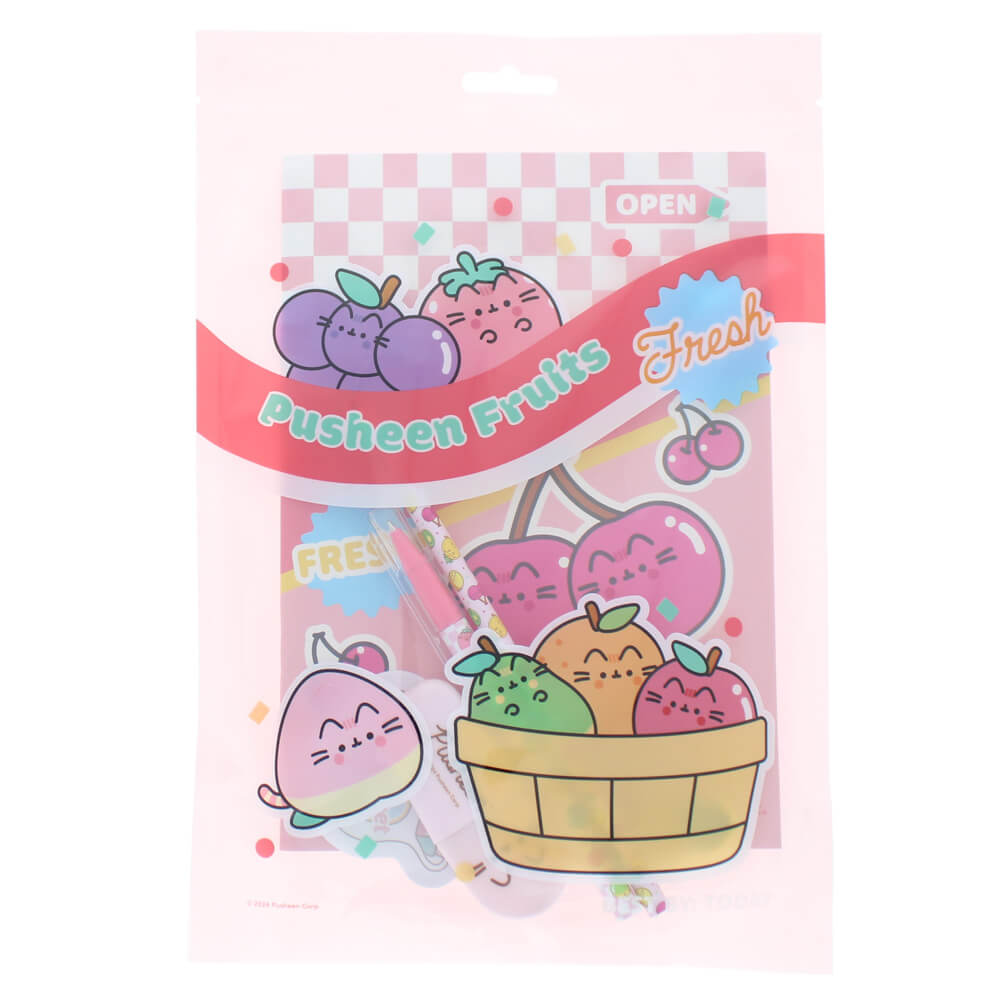 Pusheen Fruits Stationery Set | Claw Grabby Store