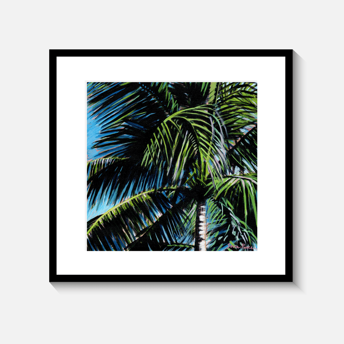 palm tree artwork