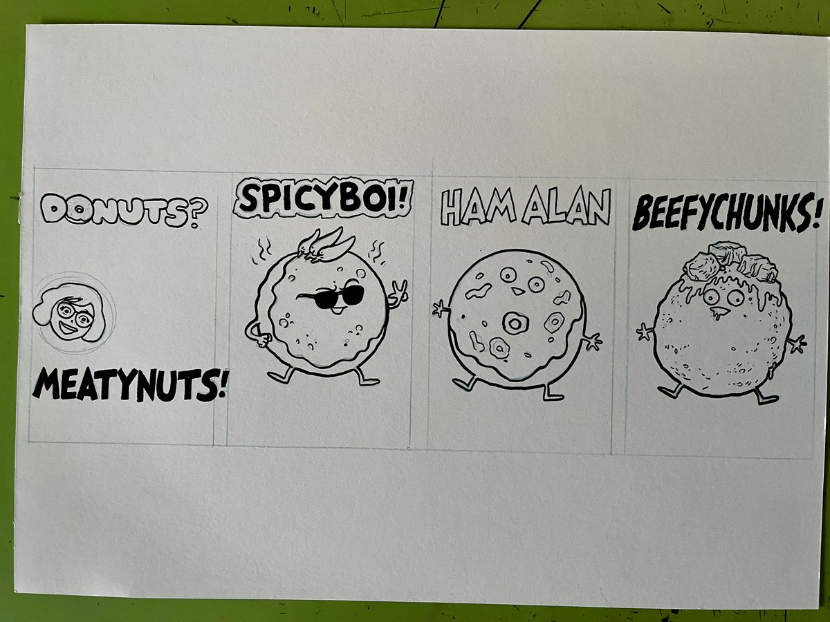 Donut Squad Original Art - Meatynuts | Neill's Web Shop