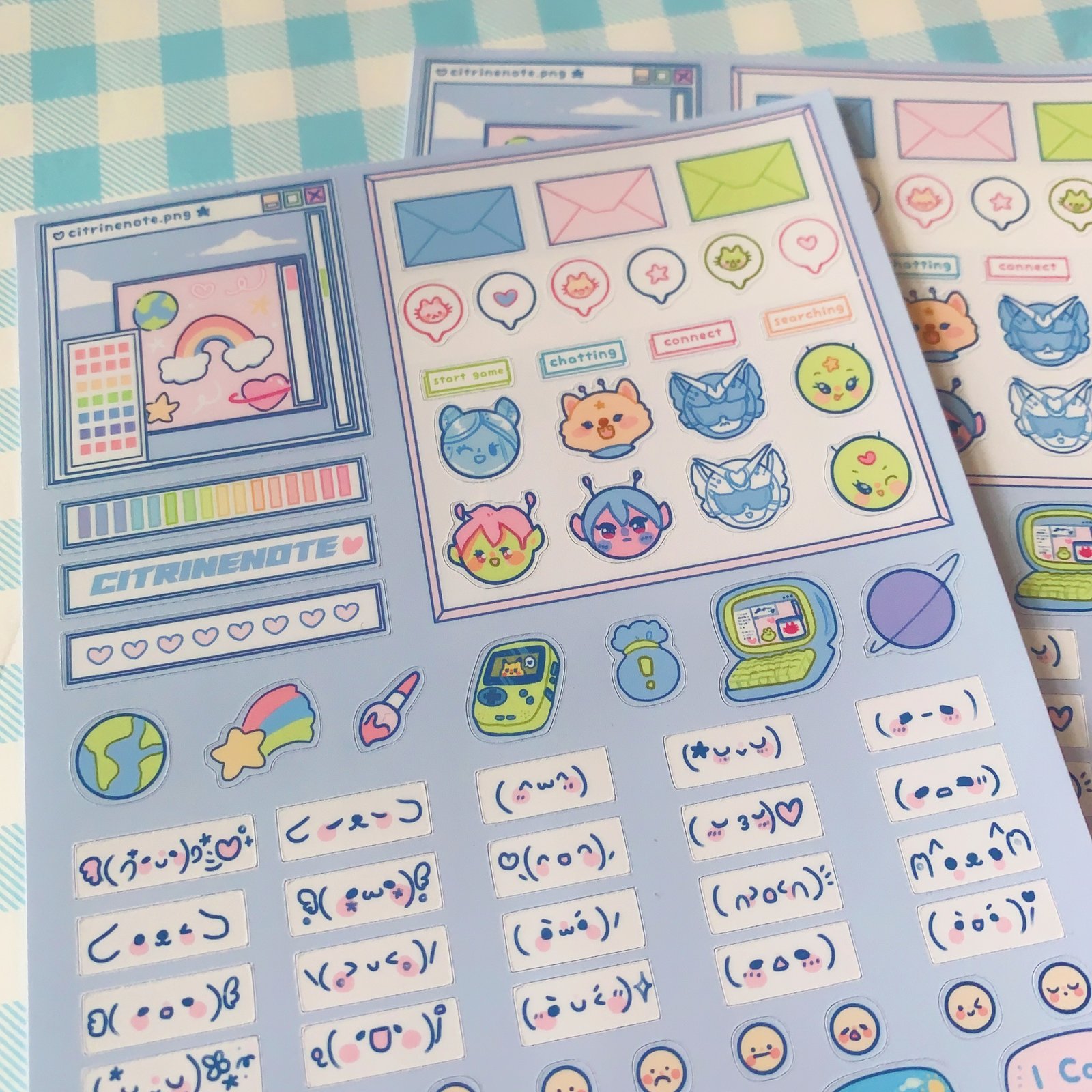 100+ Webcore Galaxy Deco Sticker Collection | Citrine Note