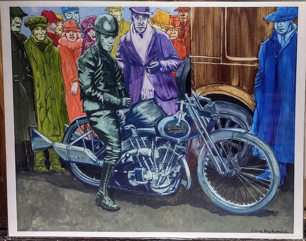 Brough Superior print | Outta Sight Moto Art