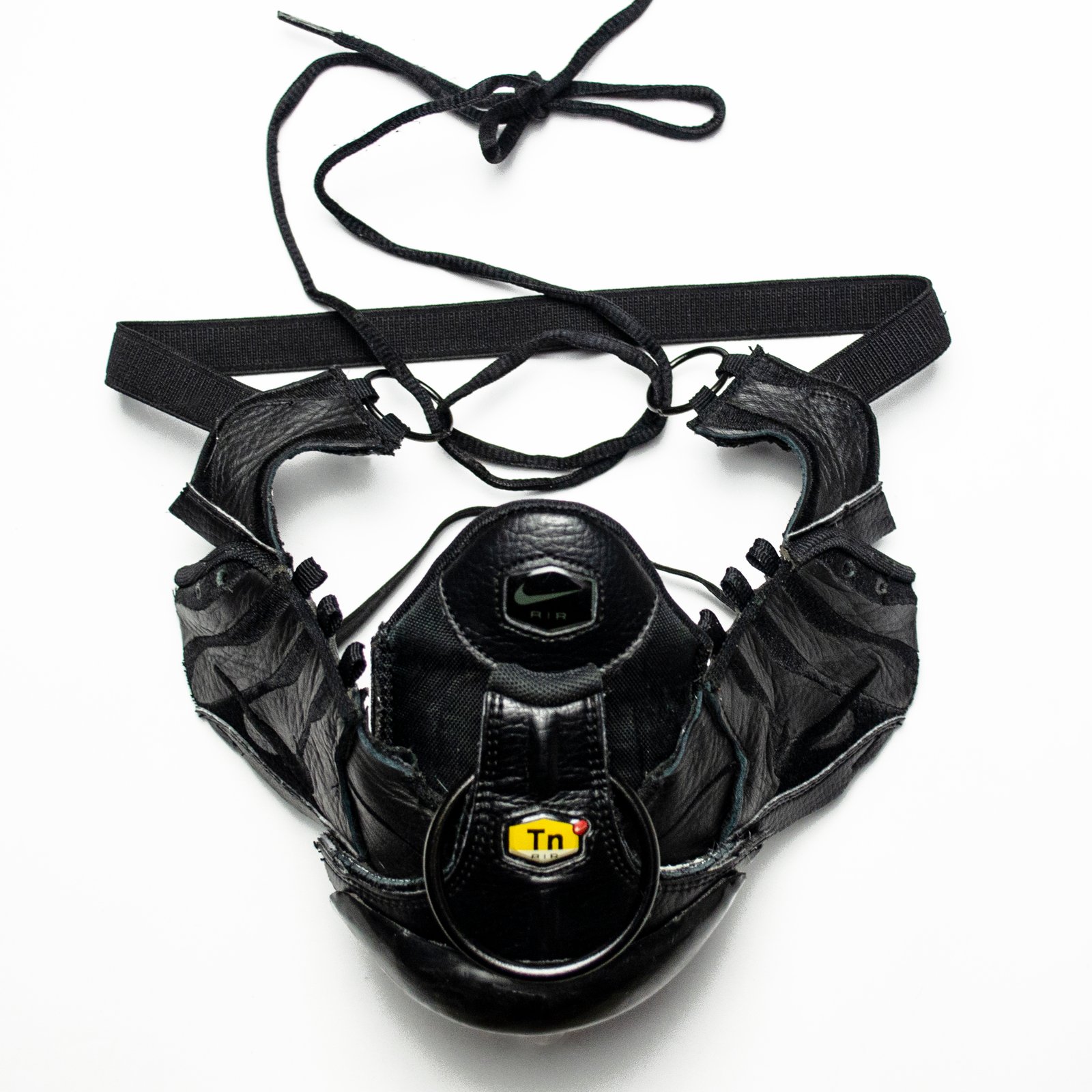 LEATHER RING MASK / SNEAKER MASK / FULL BLACK | ALBINOHECTOR