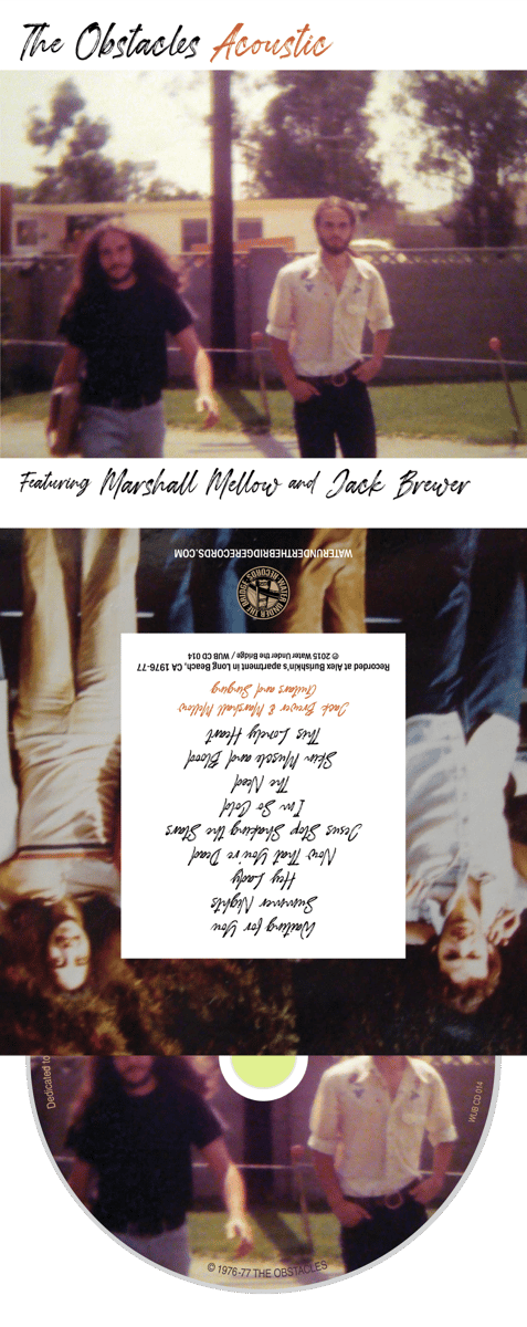 THE OBSTACLES - Acoustic 1976 → CD (precursor to Saccharine Trust ...