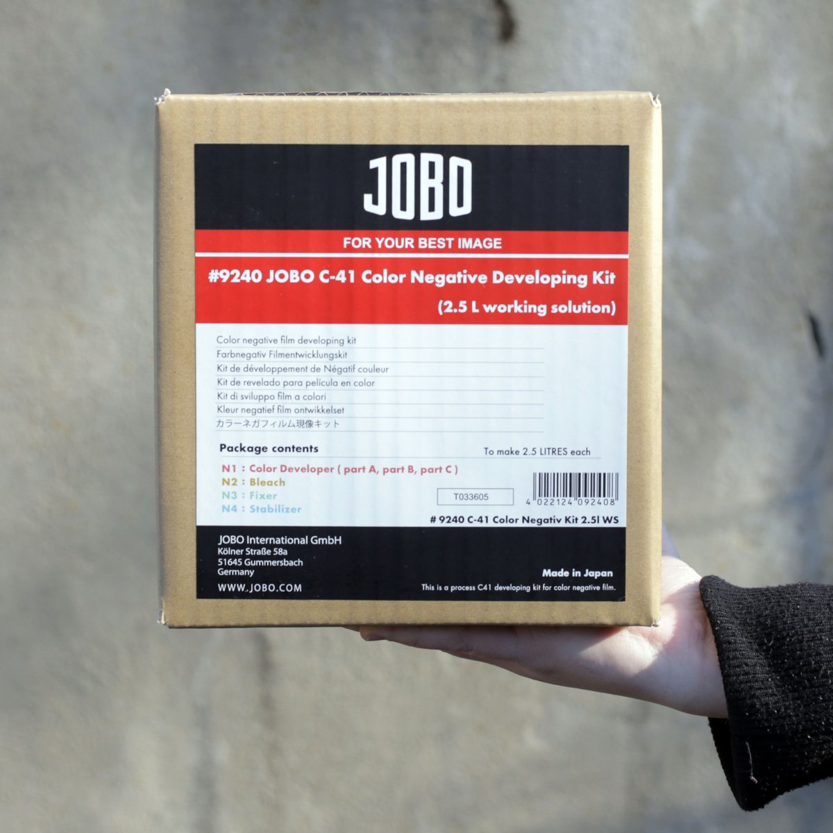 Jobo Color Processing chemistry kits 2.5L (C-41, E-6, ECN2) | CatLABS