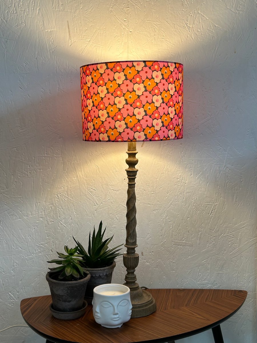 Flower Bump Pink Shade 30cm | Lola's Lampshades