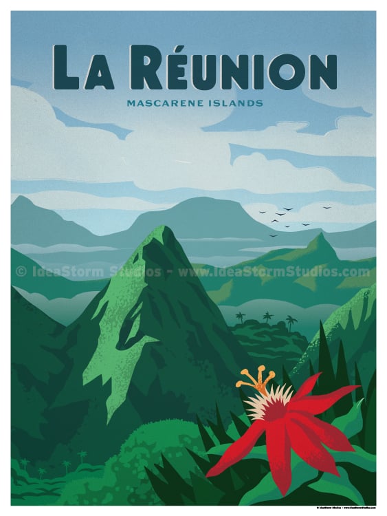 IdeaStorm Studio Store — La Reunion Poster