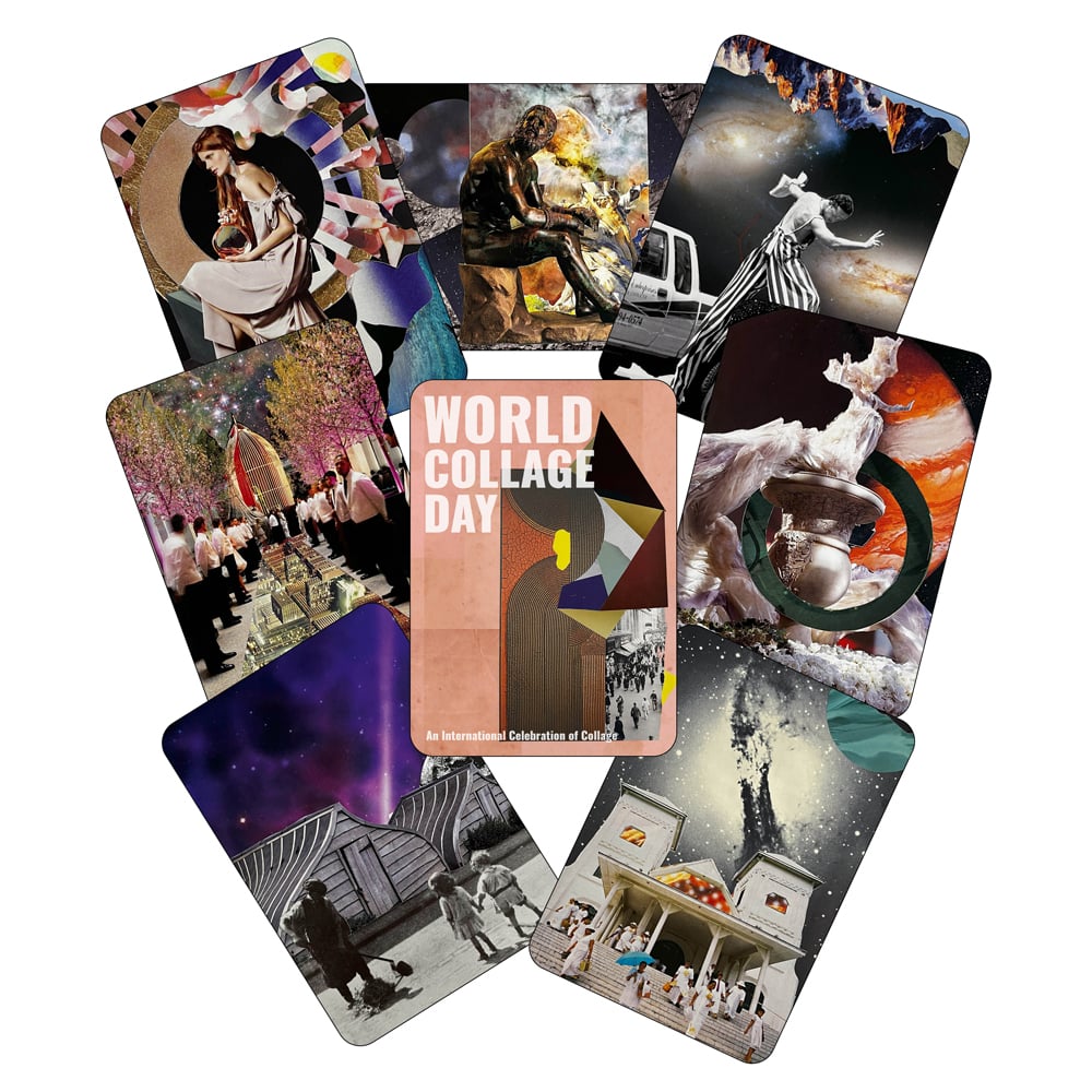 World Collage Day 2024 Postcard Pack / Kolaj Magazine