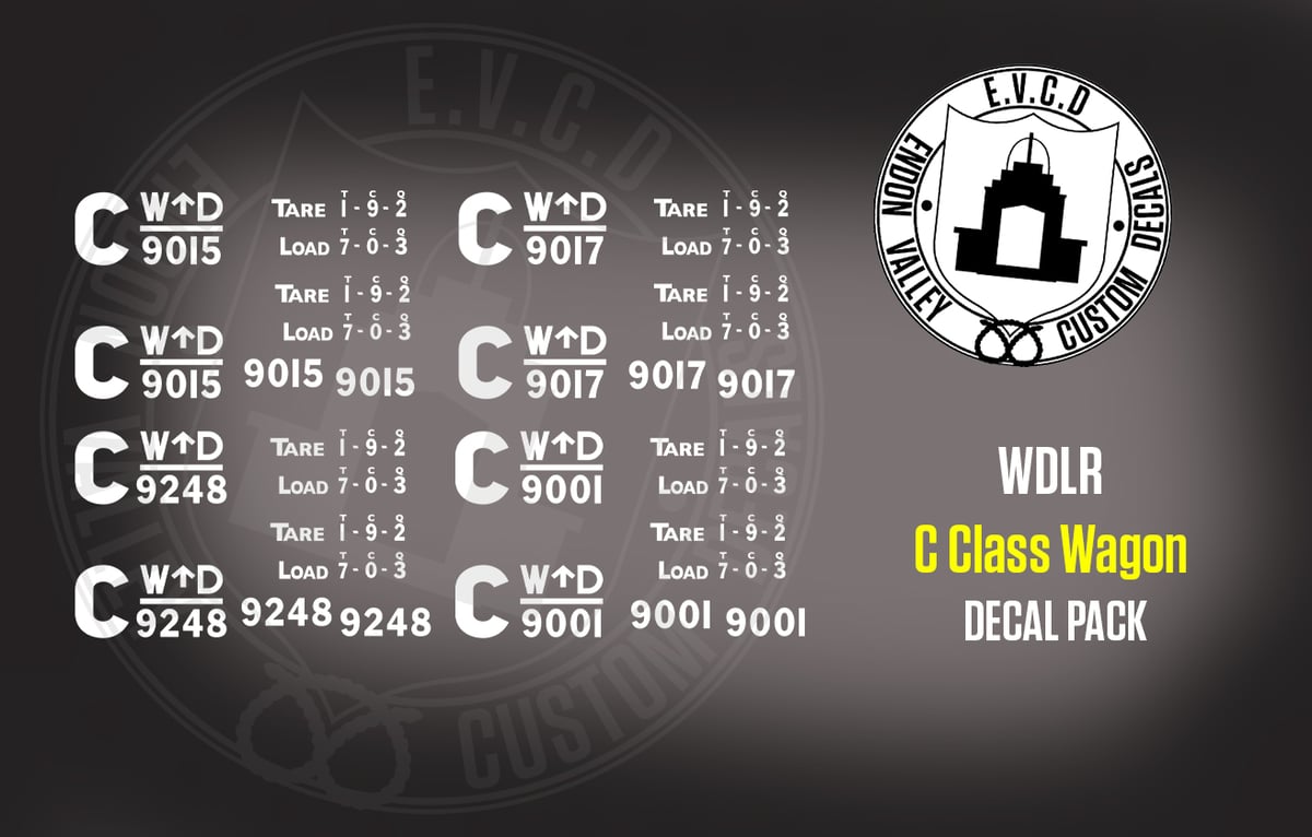 WDLR C Class Wagon decal pack | Endon Valley Custom Decals