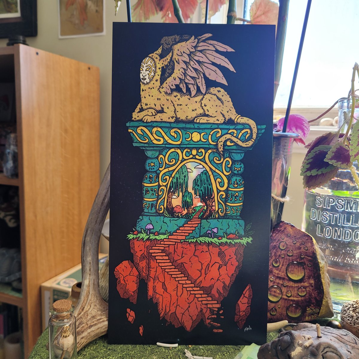 The Sphinx Gate - 6x12 limited edition print | Red Leaf Shop