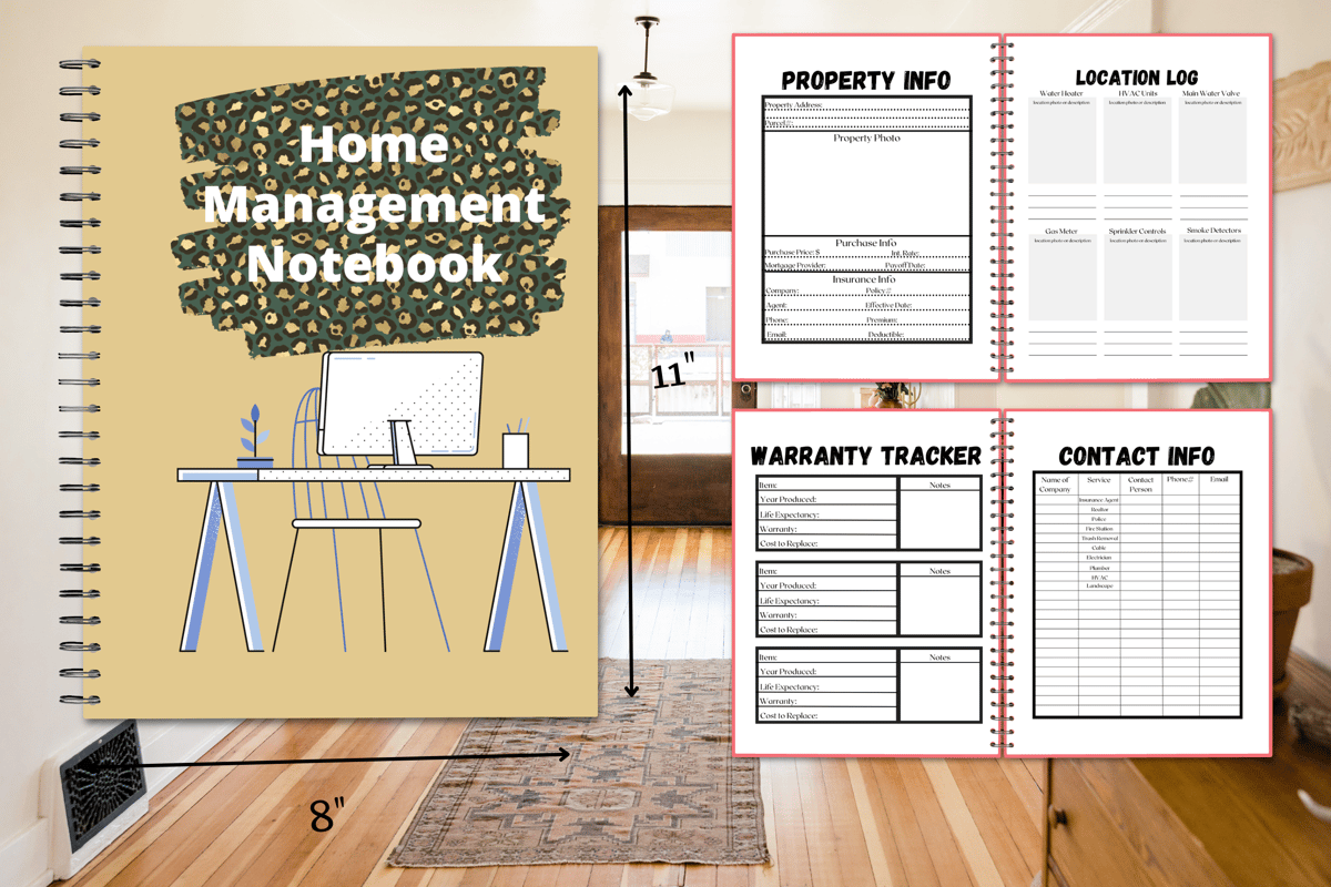 Home Management Notebook | KokoBerry's Crafty Gifts