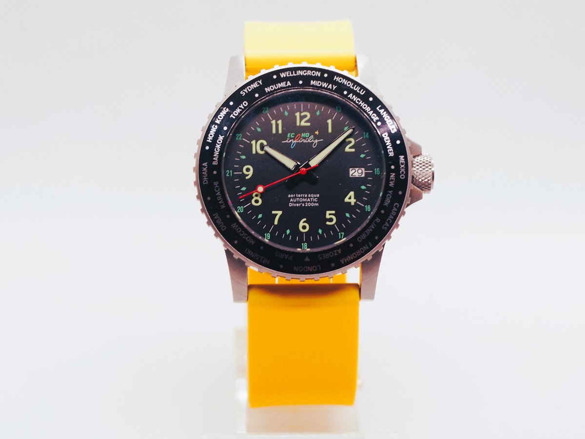 Aer Terra Aqua Yellow Rubber Band | ECHO INFINITY