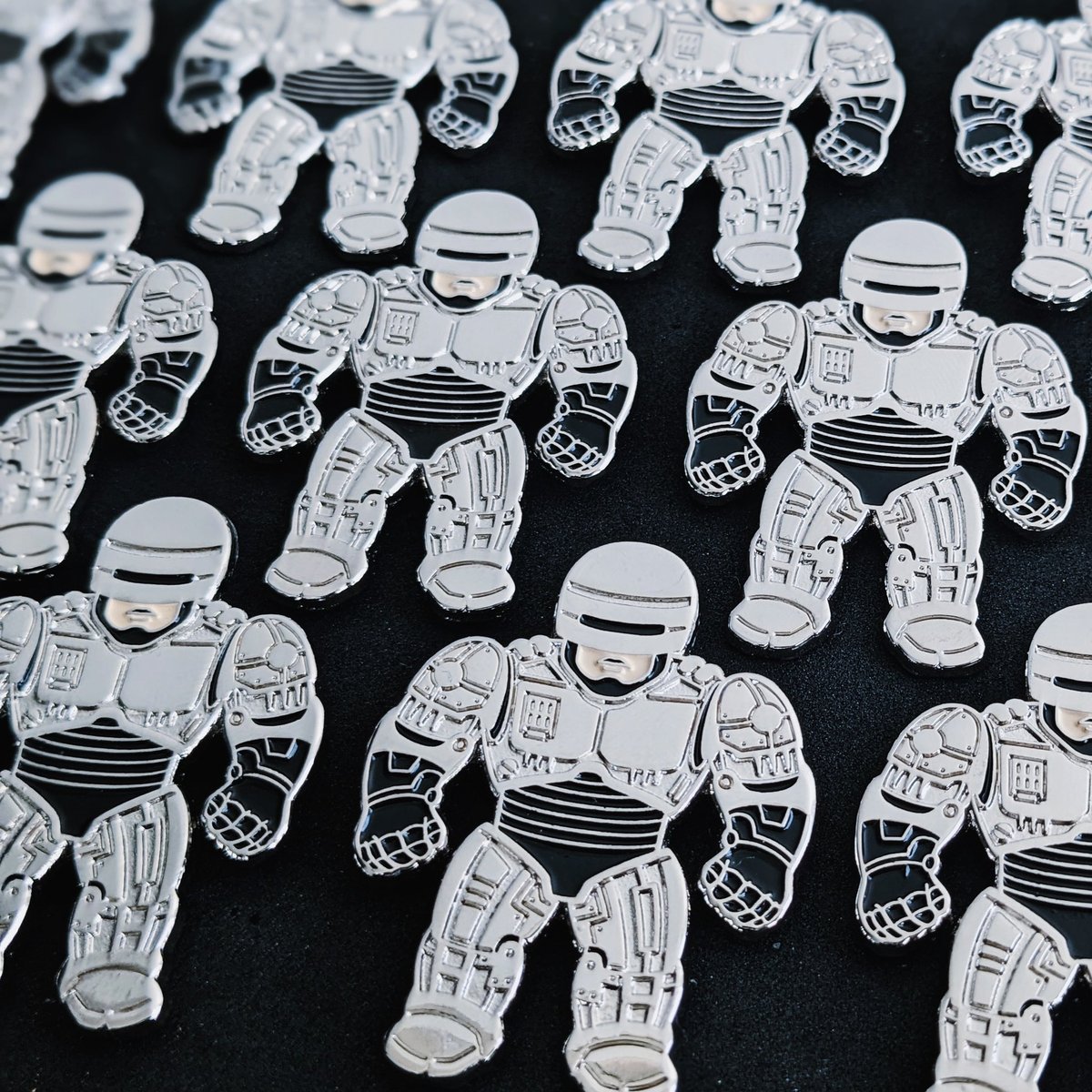 Robot Cop Wrestling Champ 1.75" Enamel Pin | WrassleShop