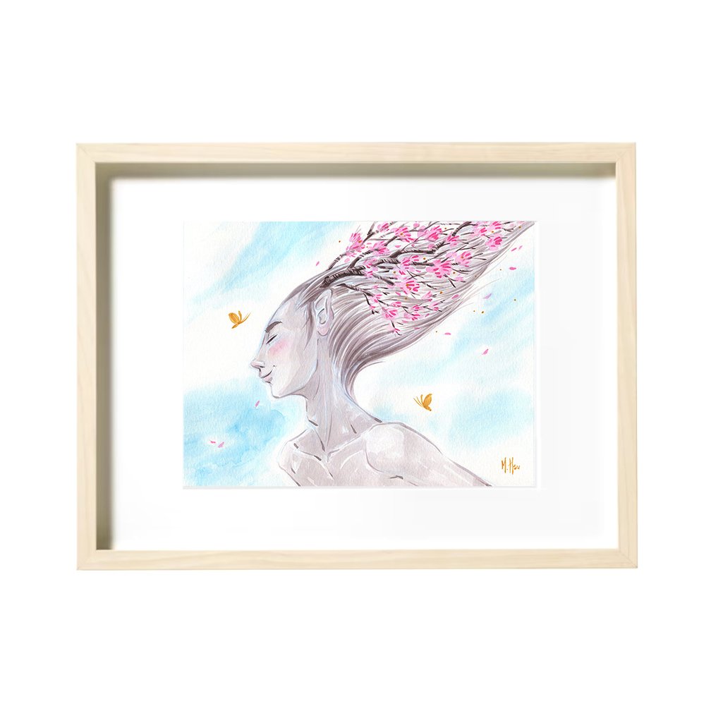 'Zephyrus, Messenger of Spring' Original Painting | Martin Hsu Art
