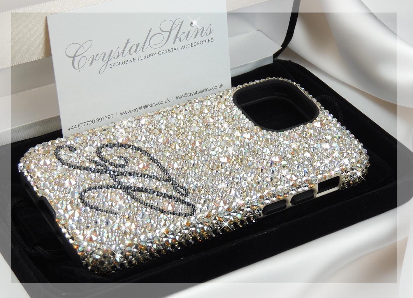 Golden Silk Fully Crystal Covered Case | Crystalskins