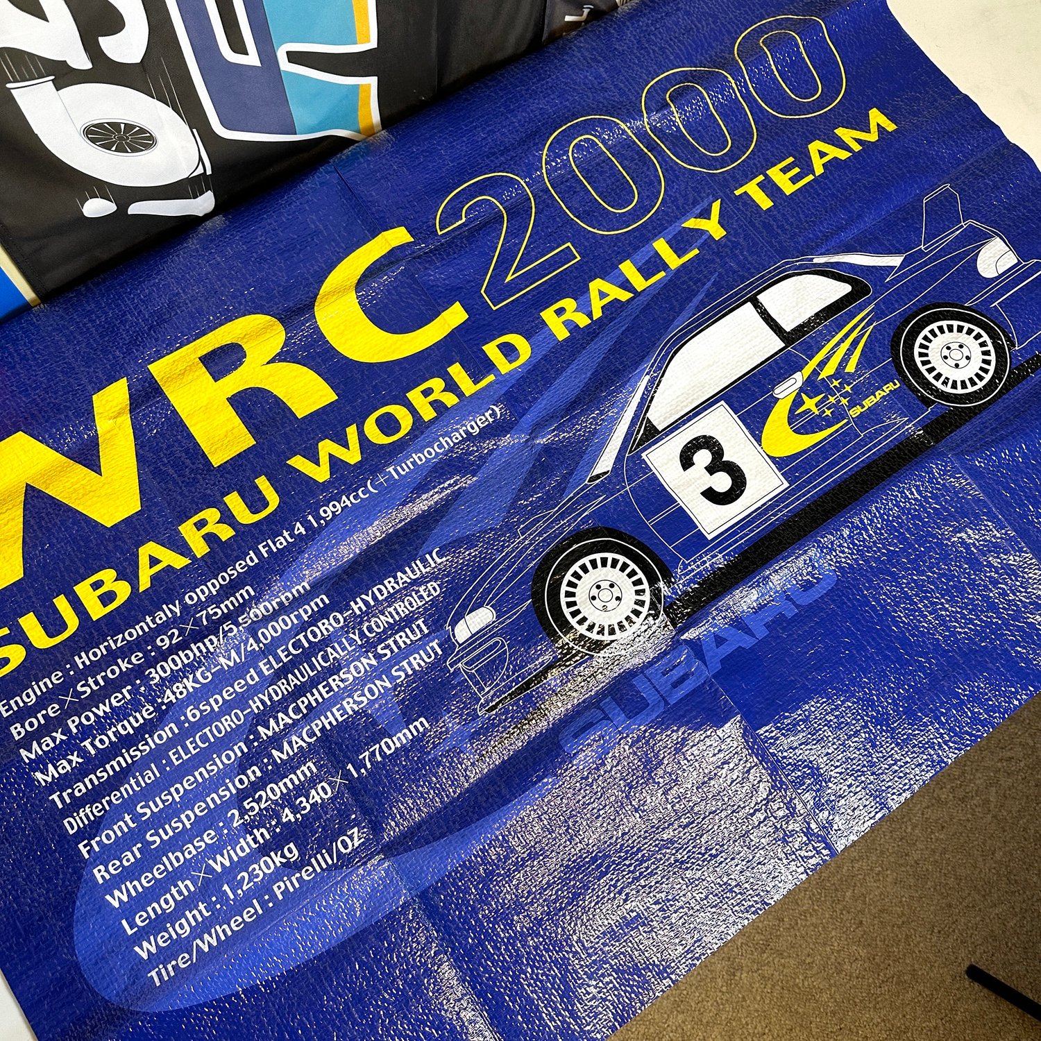 Subaru World Rally Team - WRC 2000 Banner | Kaizō Supply Co.